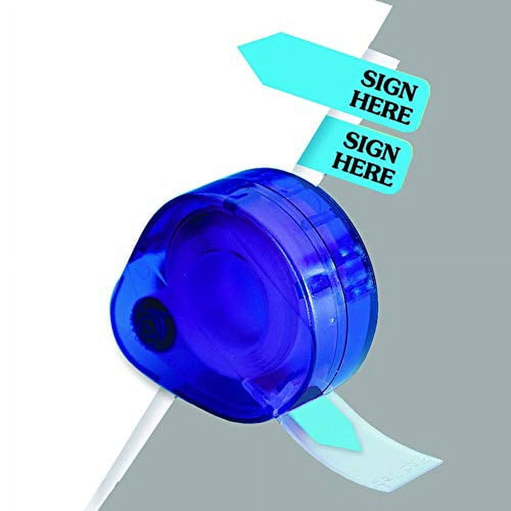 Redi-Tag 81034 Arrow Message Page Flags in Dispenser Sign Here Blue 120 ...