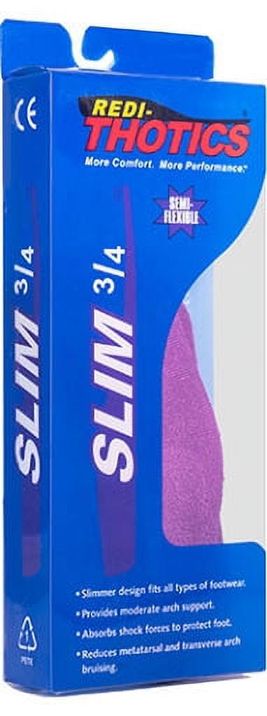 Redi-Thotics Slim 3/4 Orthotic Insoles for Men and Women, Casual and ...