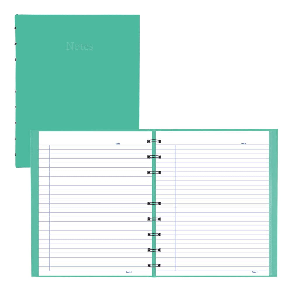 Blueline Classy NotePro Notebook, Ruled, Hard Cover, Aqua, 9.25" x 7.25 ...