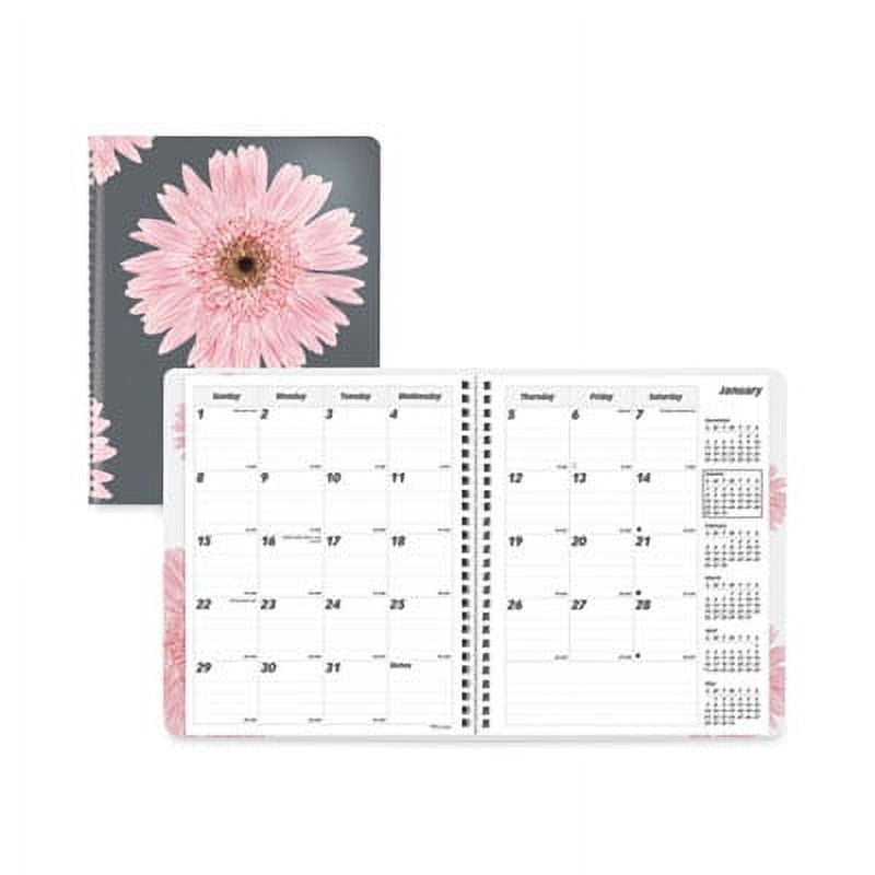 Rediform CB1200G05 Essential Collection Ruled Monthly Planner, Pink ...