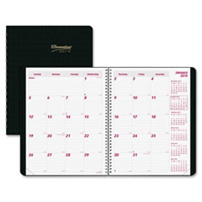 Rediform Monthly Planner, 14Mths Dec-Jan, 2PPM, 8.5 in. x 11 in., BK ...