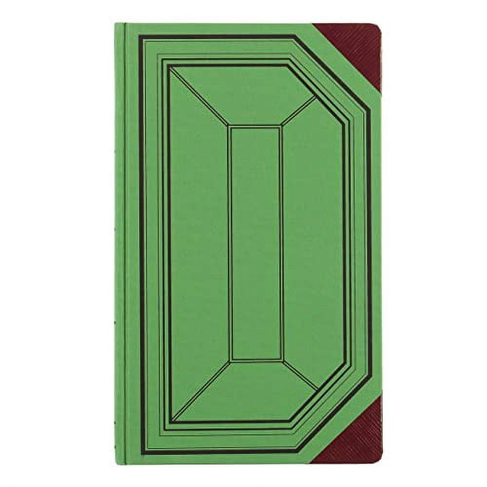 Rediform National Brand Recycled Sewn Canvas Account Book, Green, Book ...