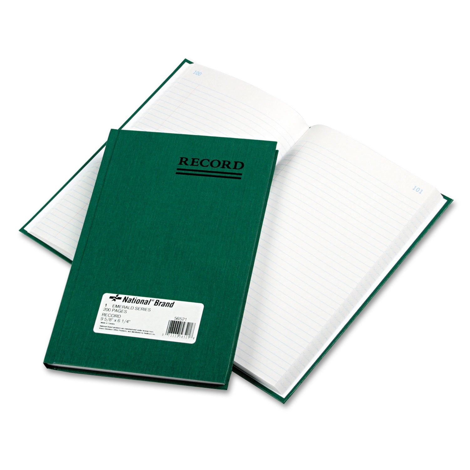 Rediform, RED56521, Green Cover Record Account Book, 1 Each, Green ...
