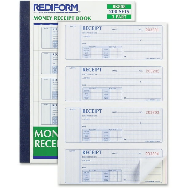 Rediform, RED8K808, 3-part Form Manifold Book, 1 Each - Walmart ...