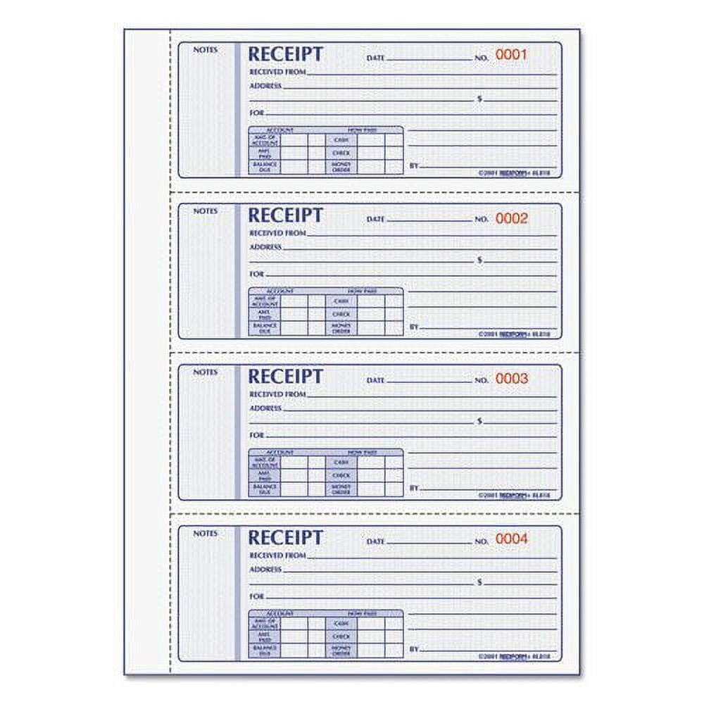 Rediform, RED8L818, Hardbound Money Receipt Book, 1 Each - Walmart.com