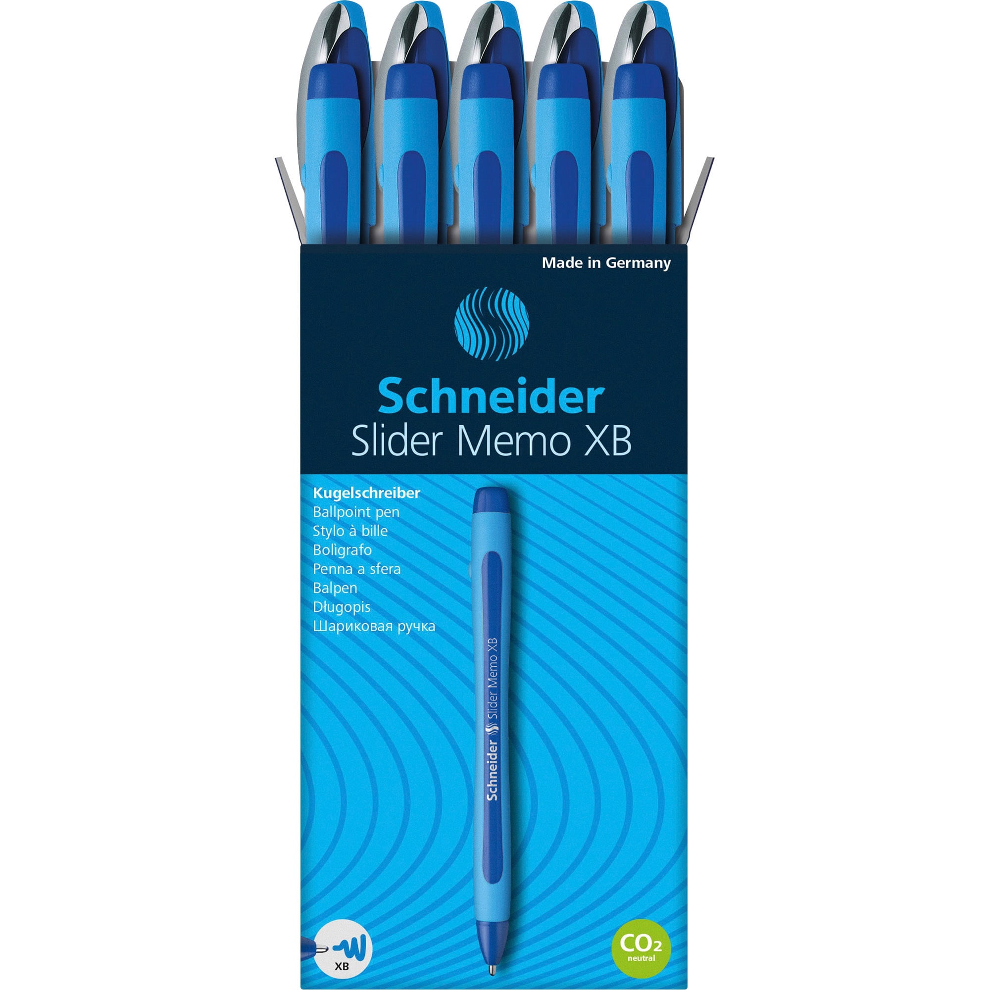 Rediform® Schneider Slider Memo XB Ballpoint Pens, Extra Broad Point, 1 ...
