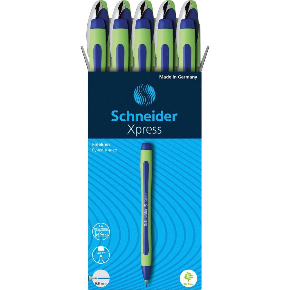 Rediform Schneider Xpress Premium Fineliner Pens, Fine Point, 0.8 mm ...