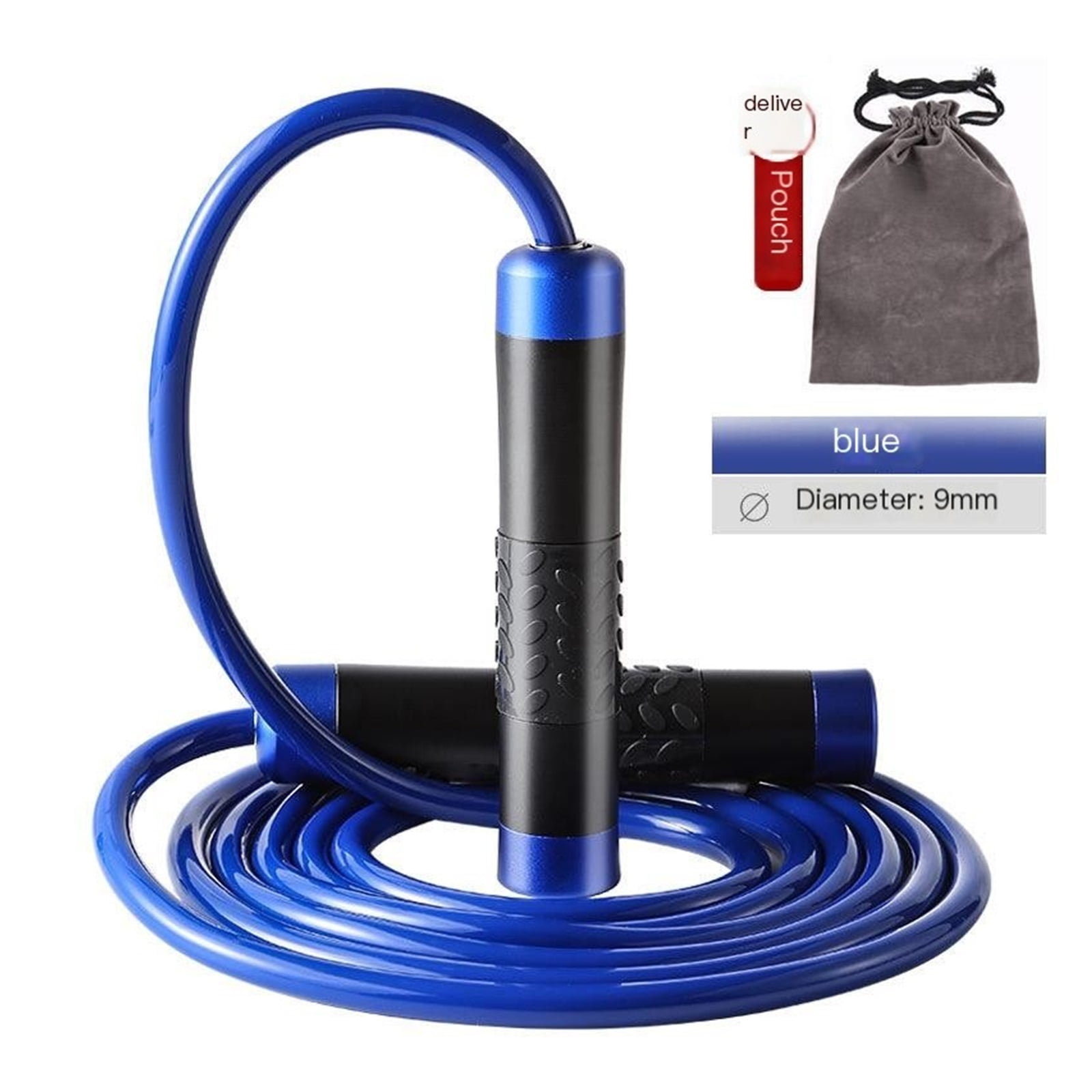 Weighted Jump Rope for Workout Fitness Tangle-Free Ball Bearing Rapid ...