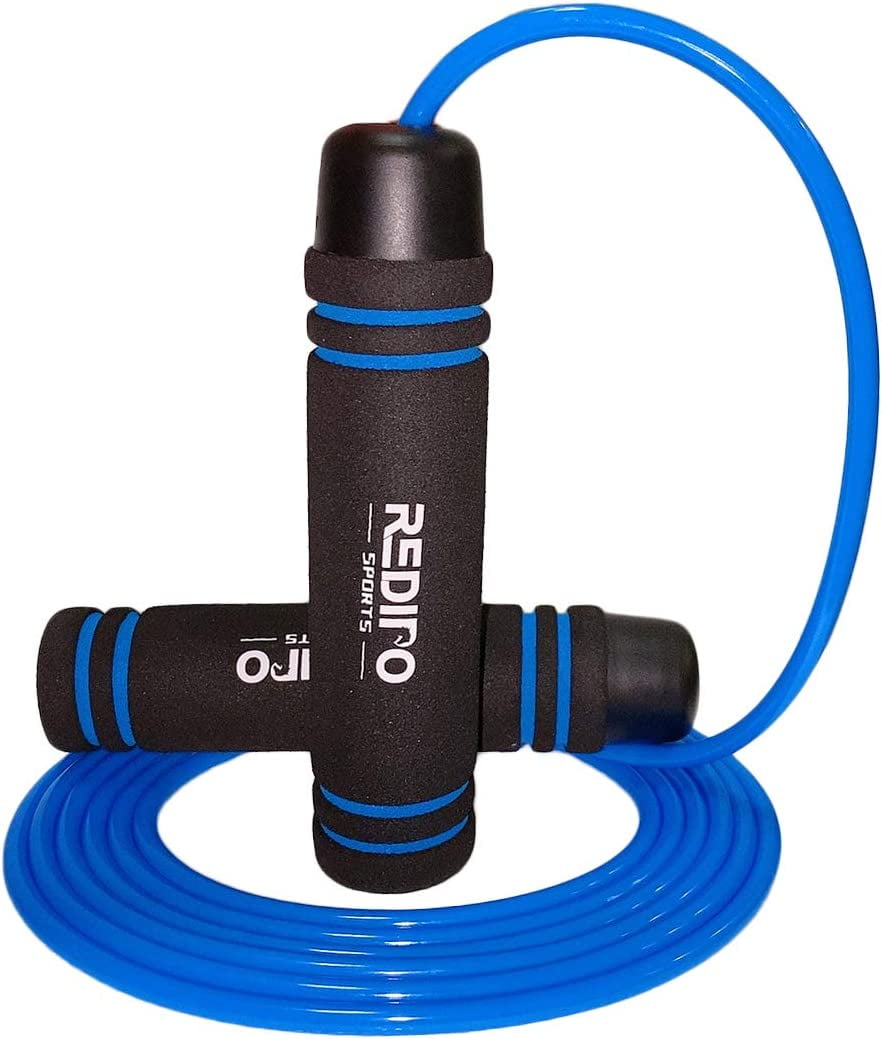 Redipo Adjustable Weighted Jump Rope (1LB) with Thick Speed Cable ...