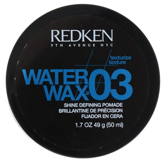 Redken 03 Water Wax Shine Defining Pomade, High Hold Styling Gel, 1.7 ...