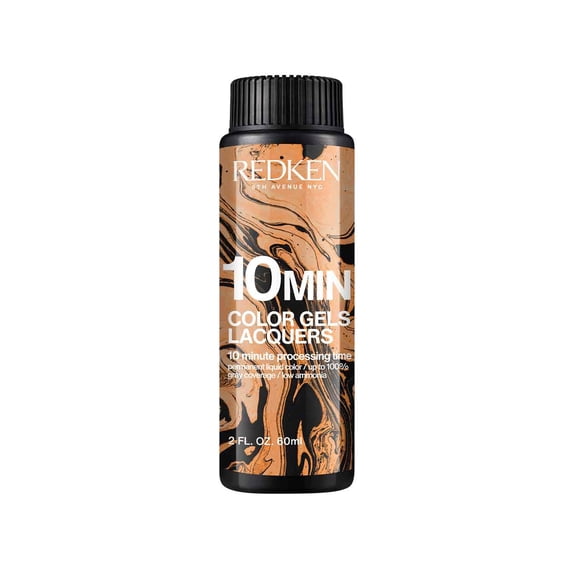 Redken Color Gels Lacquers 10 Minute Permanent Hair Color, 6NW Brandy ...