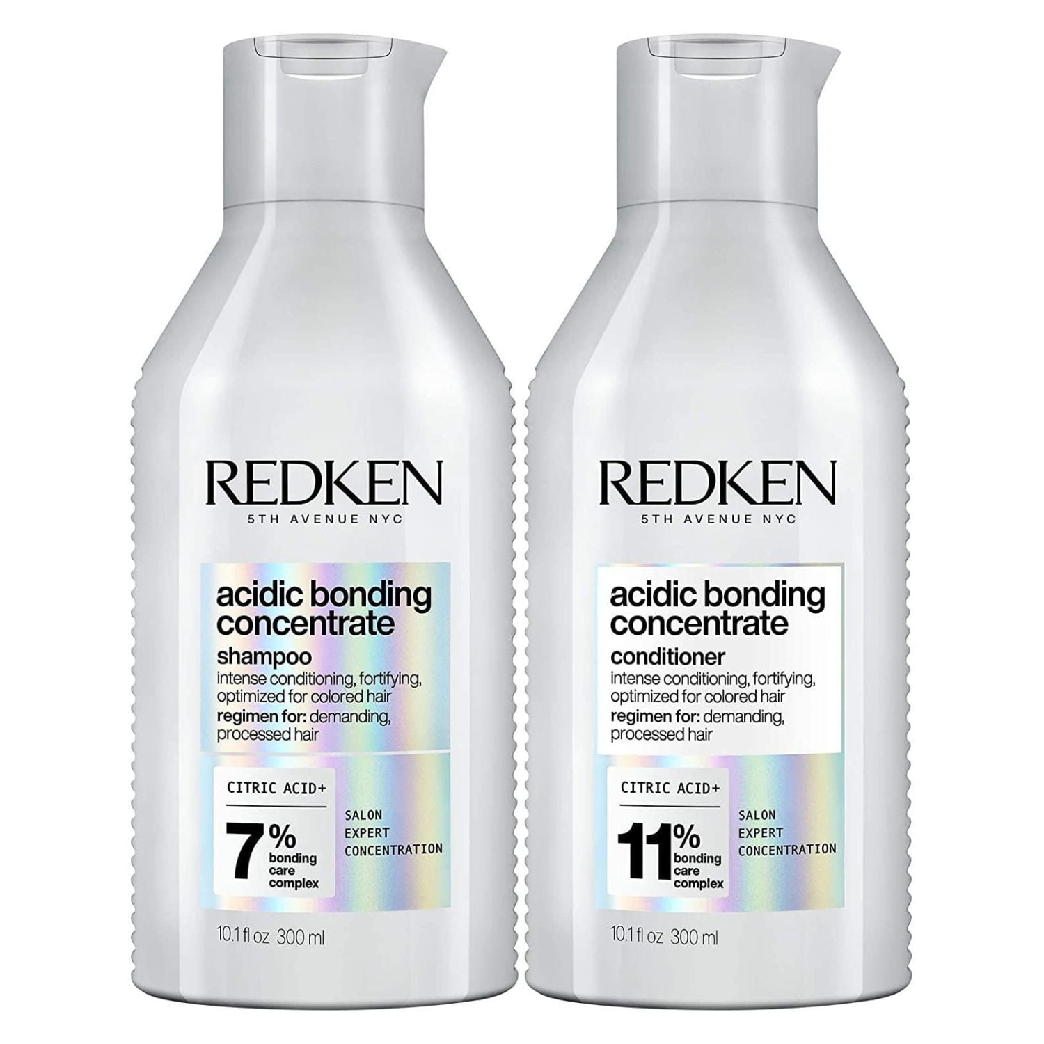 Redken Acidic Bonding Concentrate Shampoo and Conditioner Set, 300 ml ...