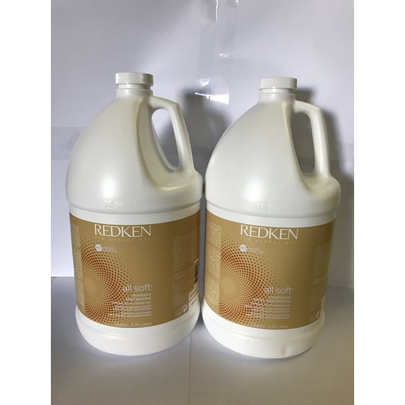 Redken All Soft Shampoo & Conditioner Duo, 1 Gallon, for Dry, Brittle ...
