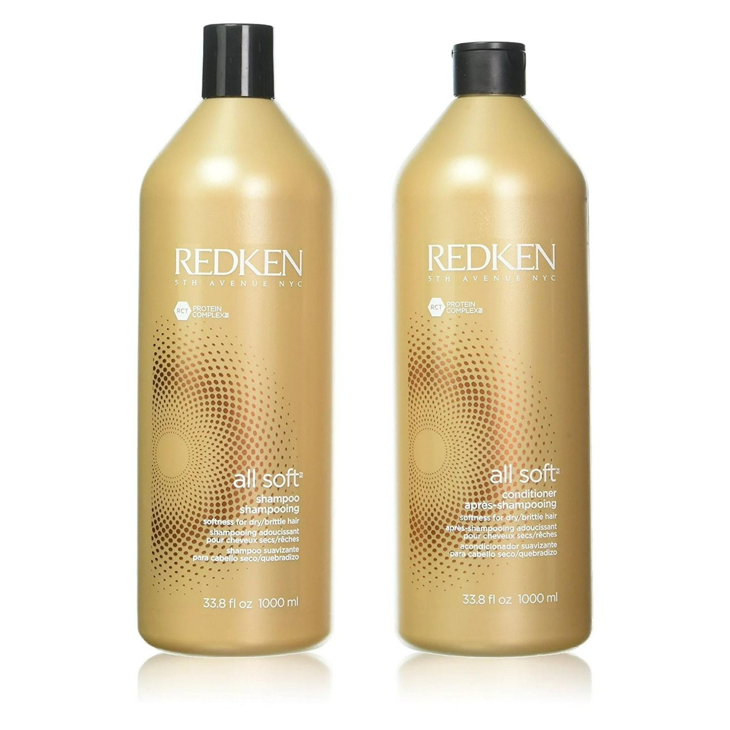 Redken All Soft Shampoo & Conditioner Set For Dry and Brittle Hair 33.8 ...