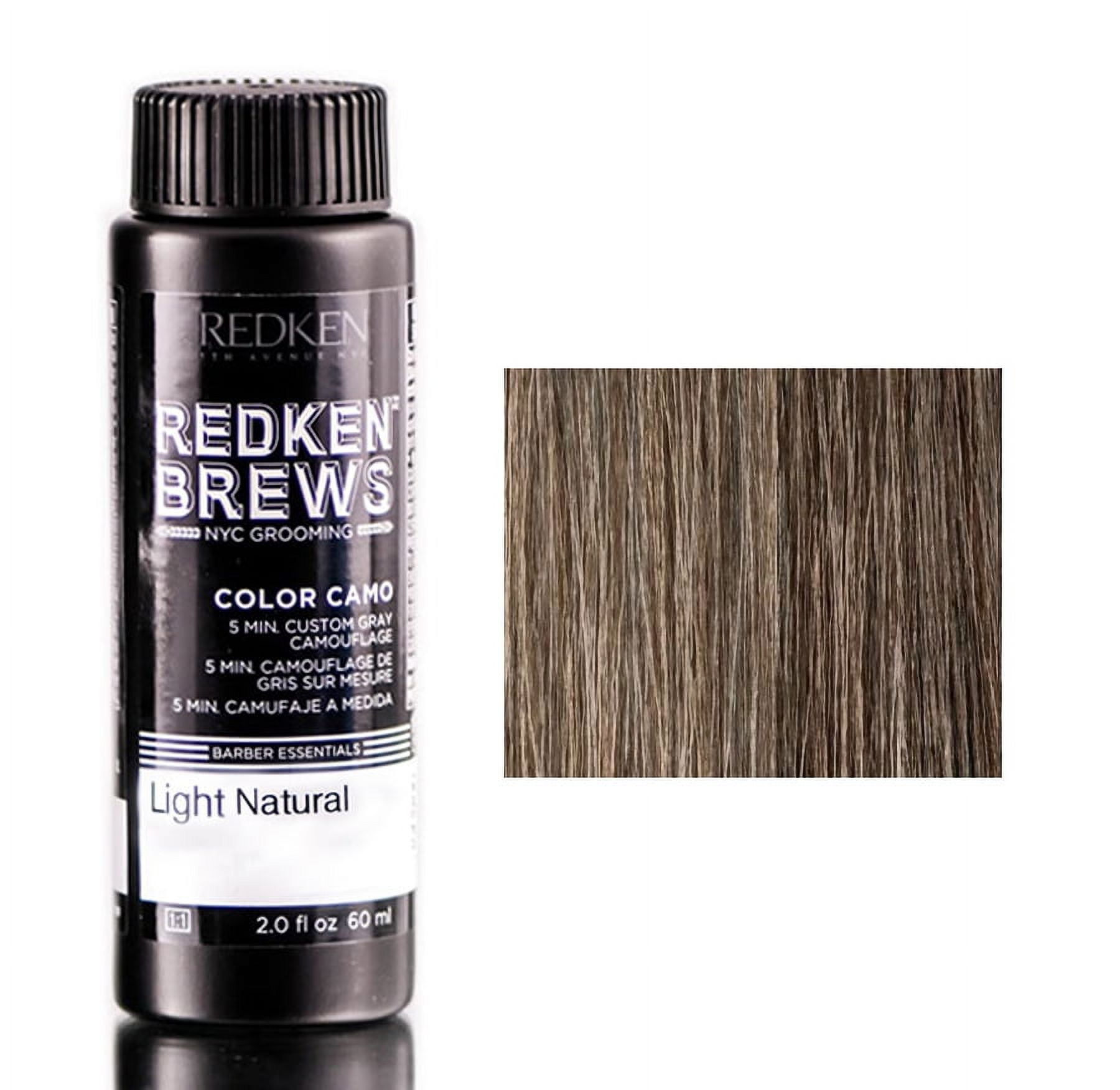 Redken Brews Color Camo- Light Natural - Pack of 2 with Sleek Comb ...