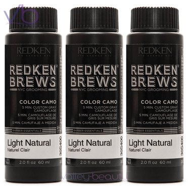 Redken Brews Men's Color Camo Dark Natural - Anti-Gray Coverage, 2 oz ...