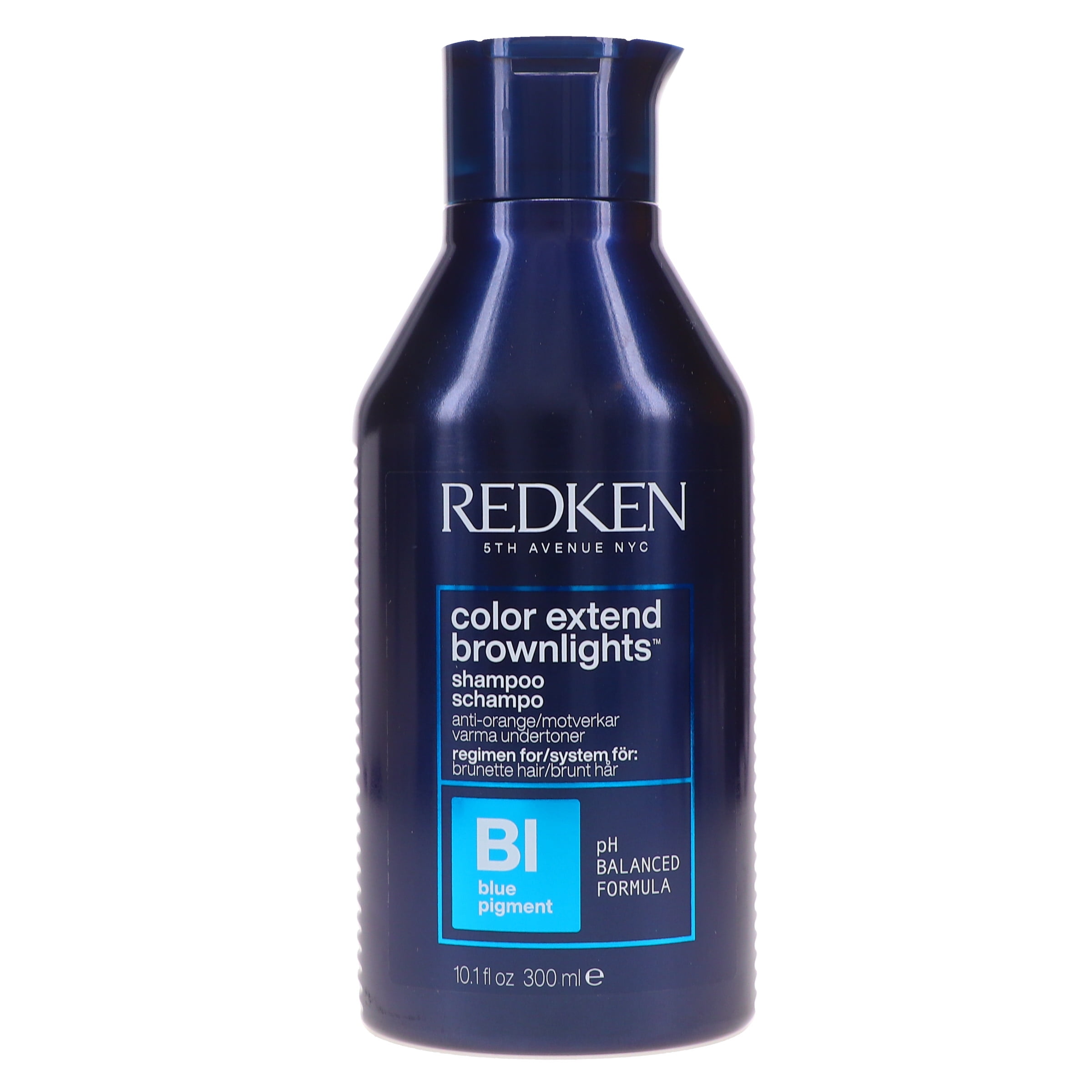 Redken Color Extend Brownlights Blue Shampoo, 10.1 oz, Tones Brassy ...
