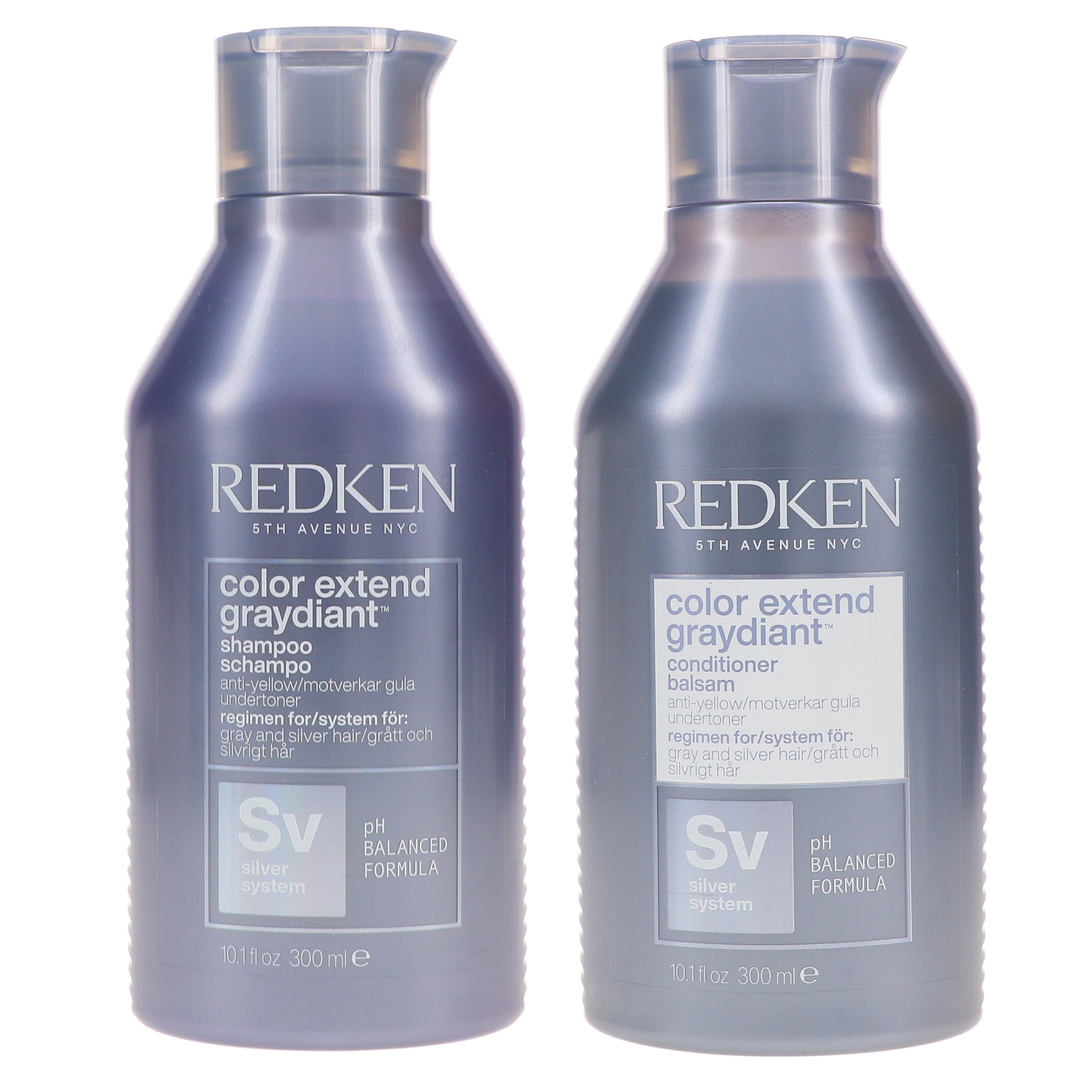 Redken Color Extend Graydiant Shampoo & Conditioner for Gray Hair, 10.1 ...