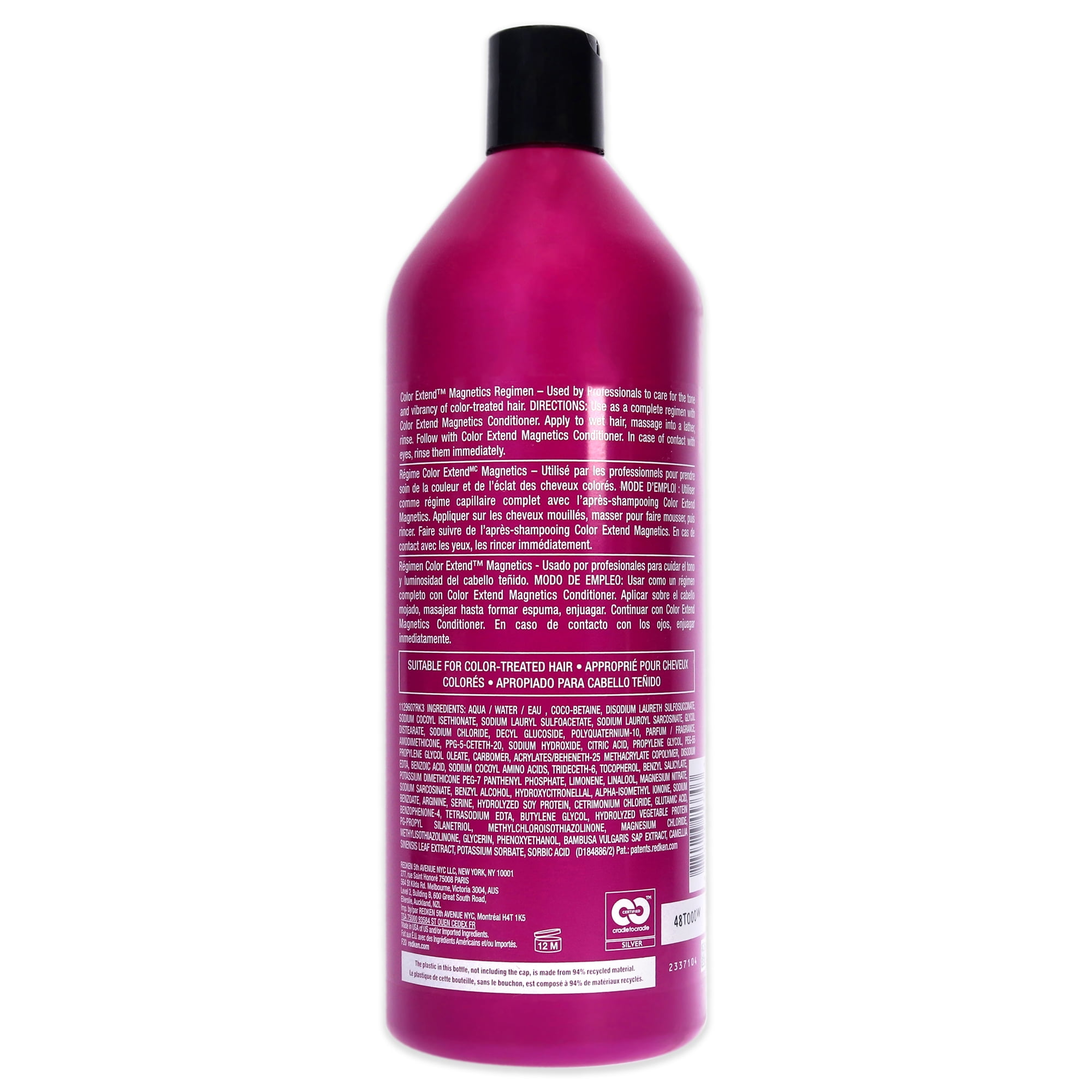 Redken Color Extend Magnetics Sulfate-Free Shampoo, 33.8 Fl Oz ...