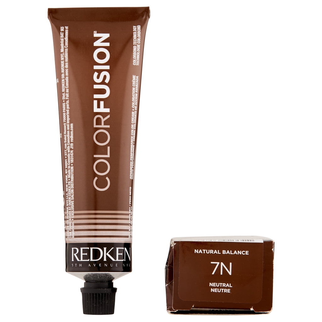 Redken Color Fusion 7N Neutral 2.1 oz, permanent hair color cream with ...