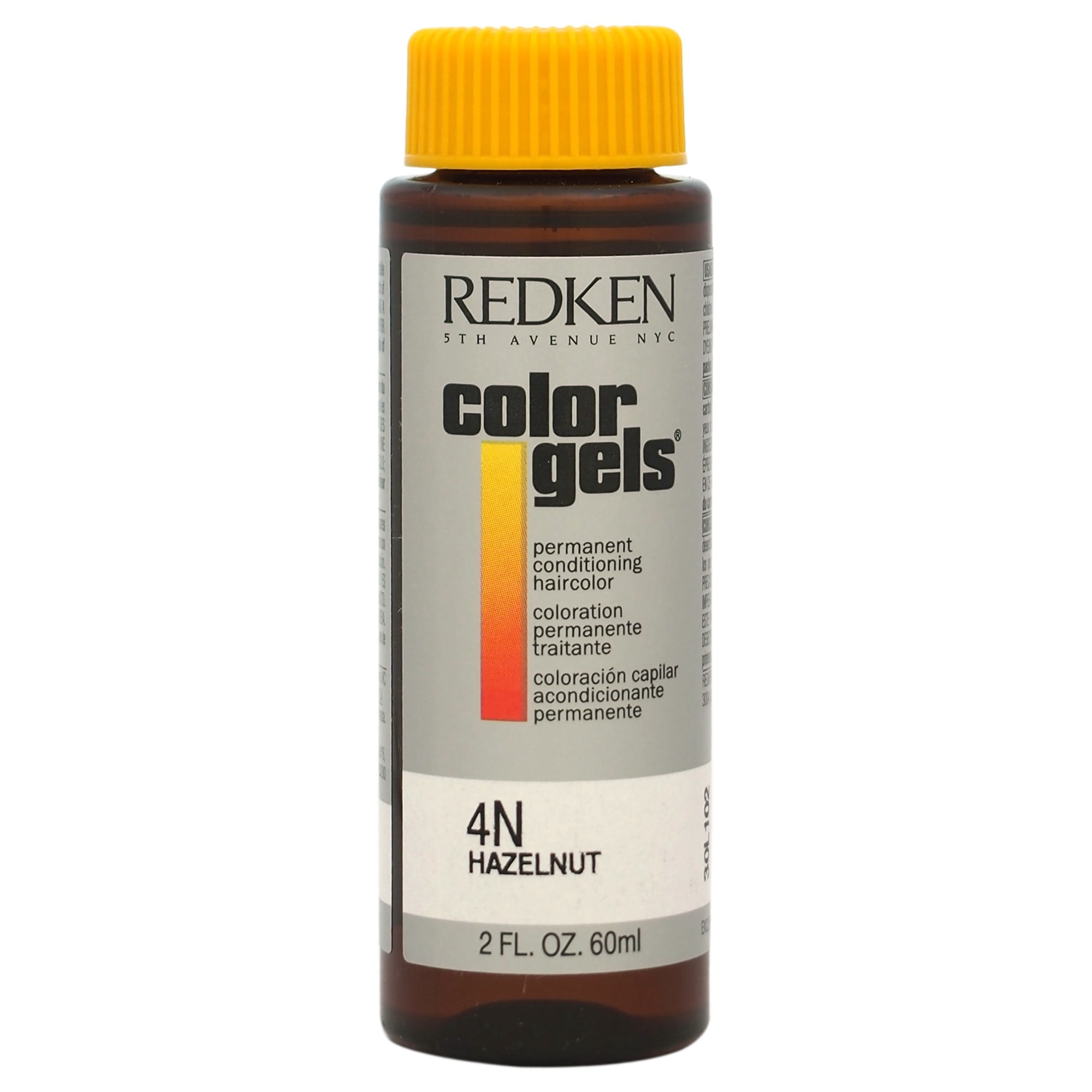 Redken Color Gels Permanent Conditioning Haircolor, 4N Hazelnut, 2 Oz ...