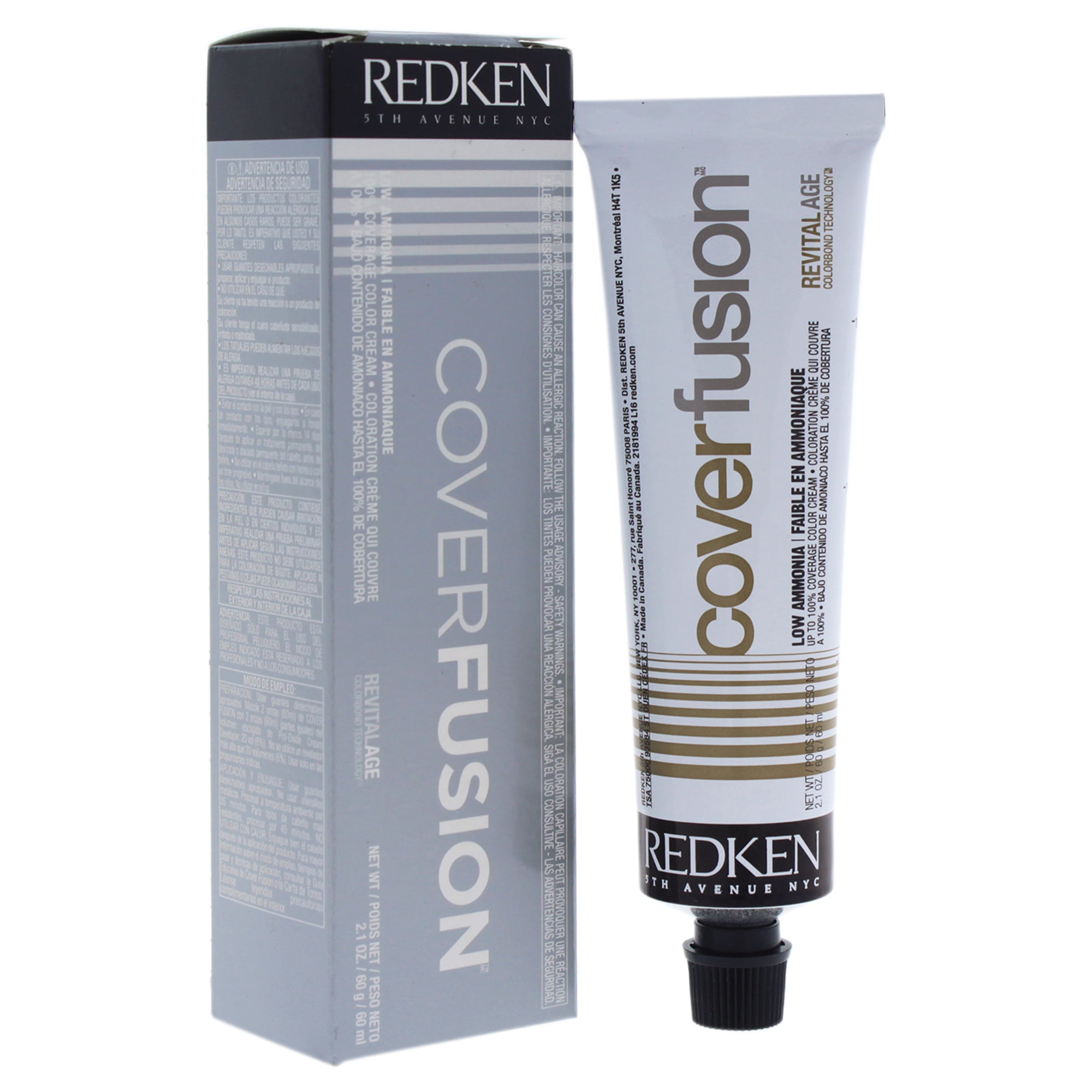 Redken Cover Fusion Low Ammonia Hair Color, 6NA Natural Ash, Superior ...