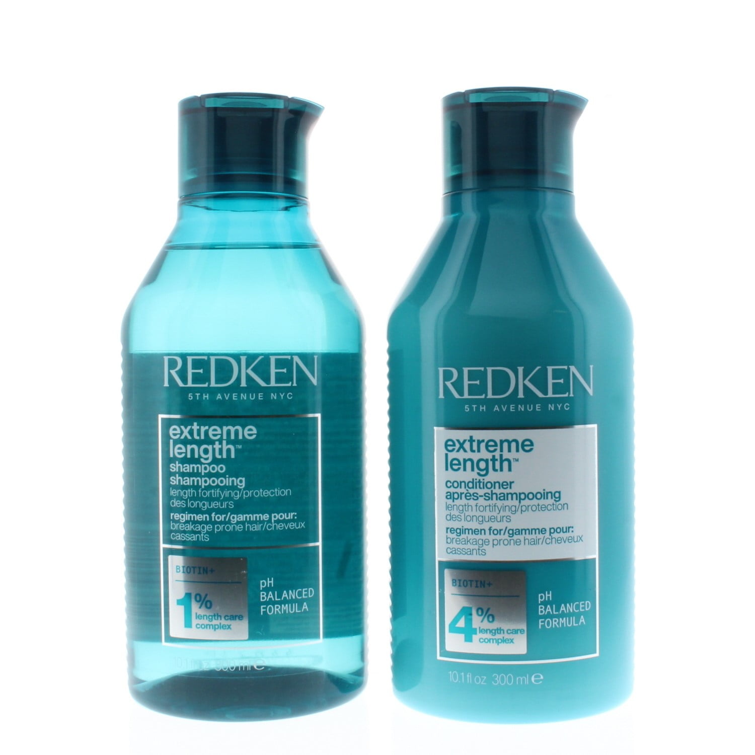 Redken Extreme Length Shampoo and Conditioner, Biotin Enriched, 10.1oz ...