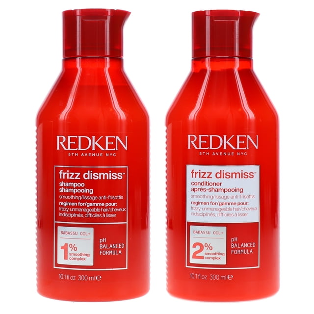 Redken Frizz Dismiss Shampoo & Conditioner Combo Pack, 10.1 oz Each ...