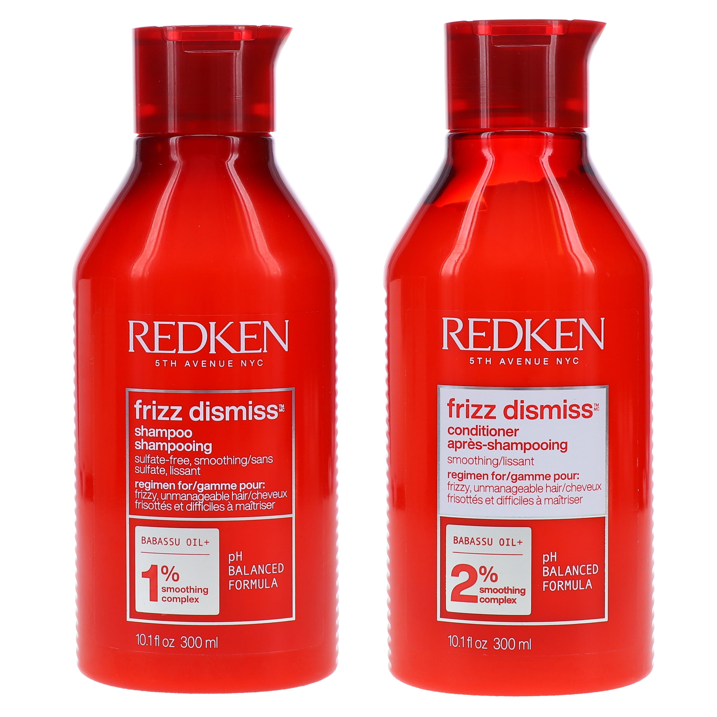 Redken Frizz Dismiss Shampoo 10.1 oz & Frizz Dismiss Conditioner 10.1 ...
