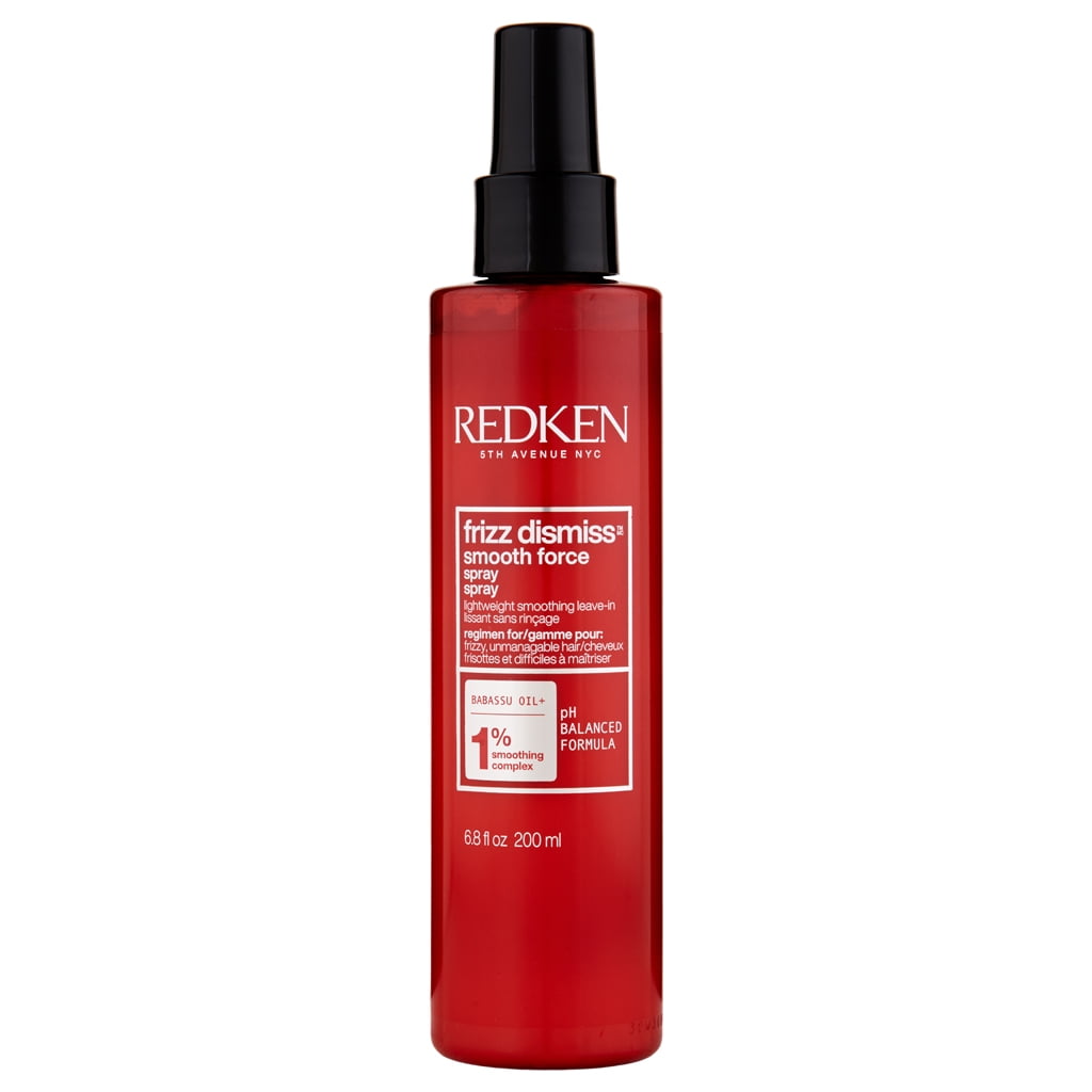 Redken Frizz Dismiss Smooth Force, Lightweight Anti-Frizz Spray, 6.8 oz ...