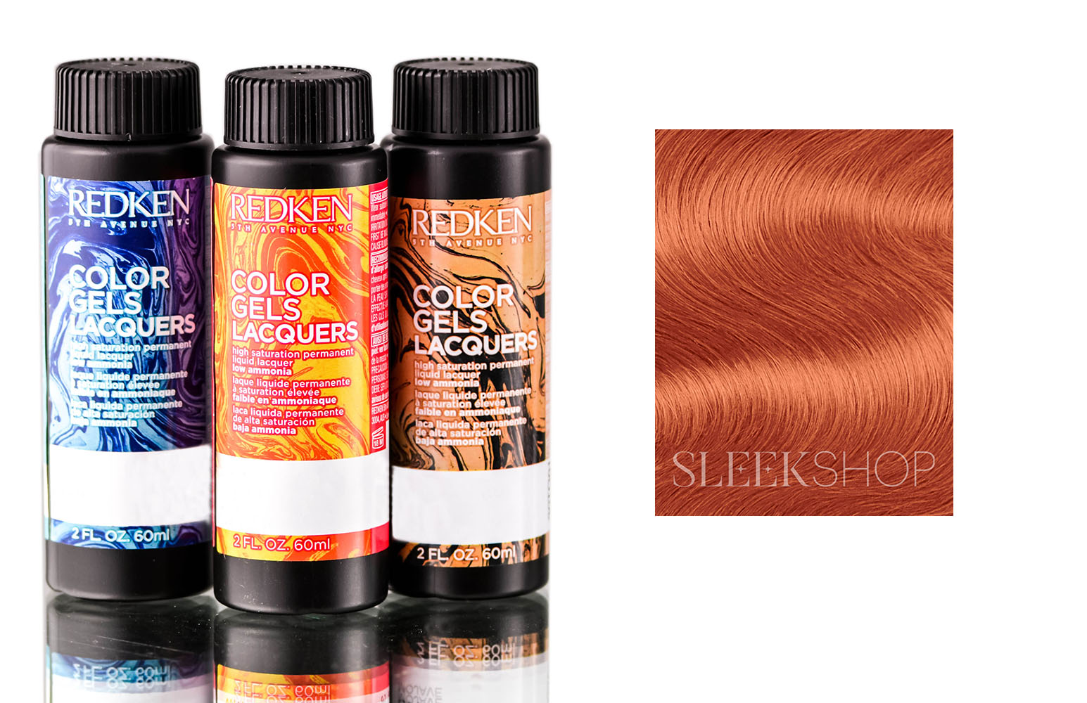 Redken Permanent Hair Color Gel Lacquers - 6RO/ 6.64 Bonfire with ...