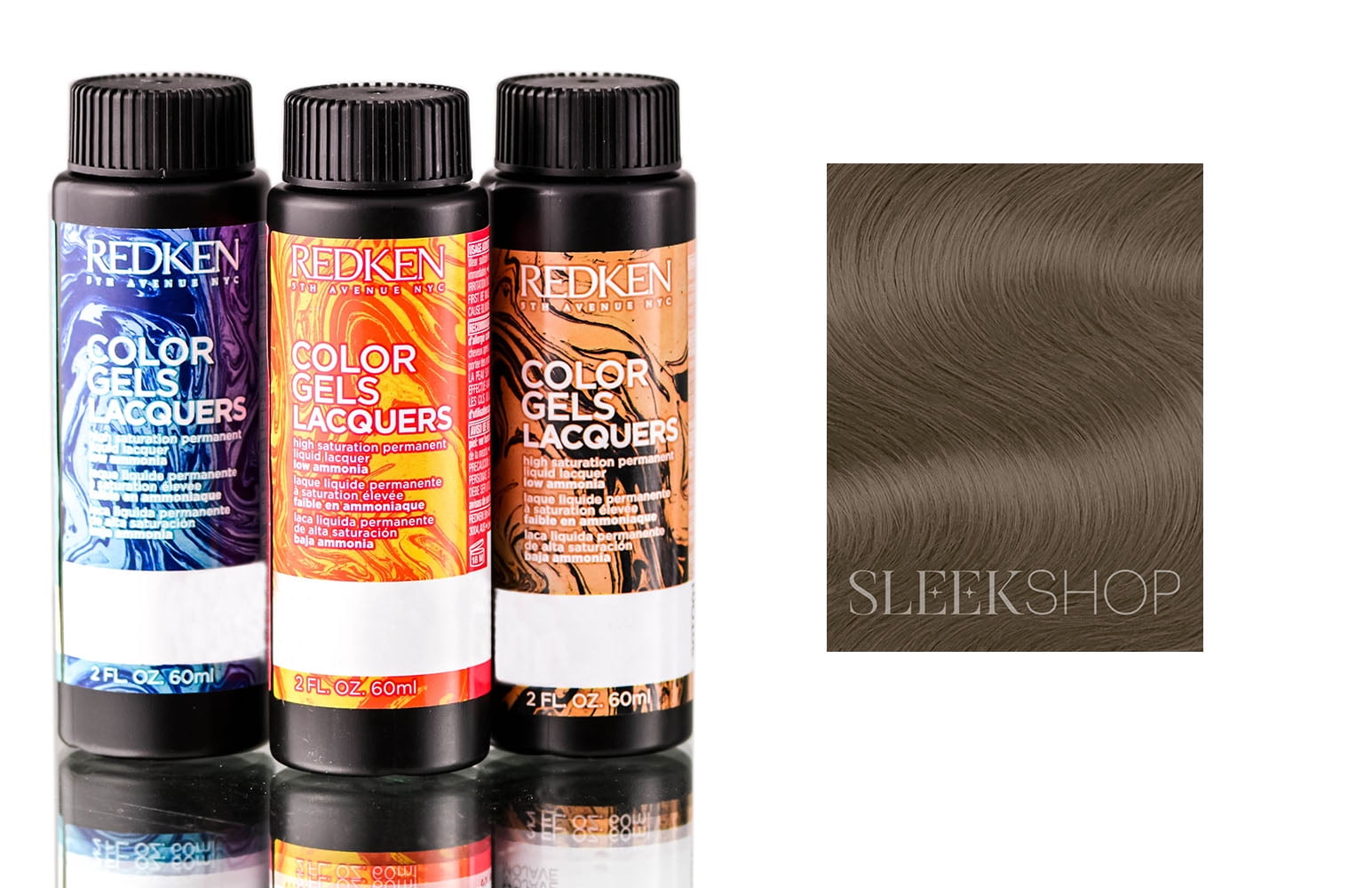 Redken Shades EQ Toner - Permanent Hair Color Gel Lacquers, 7NA Pewter ...