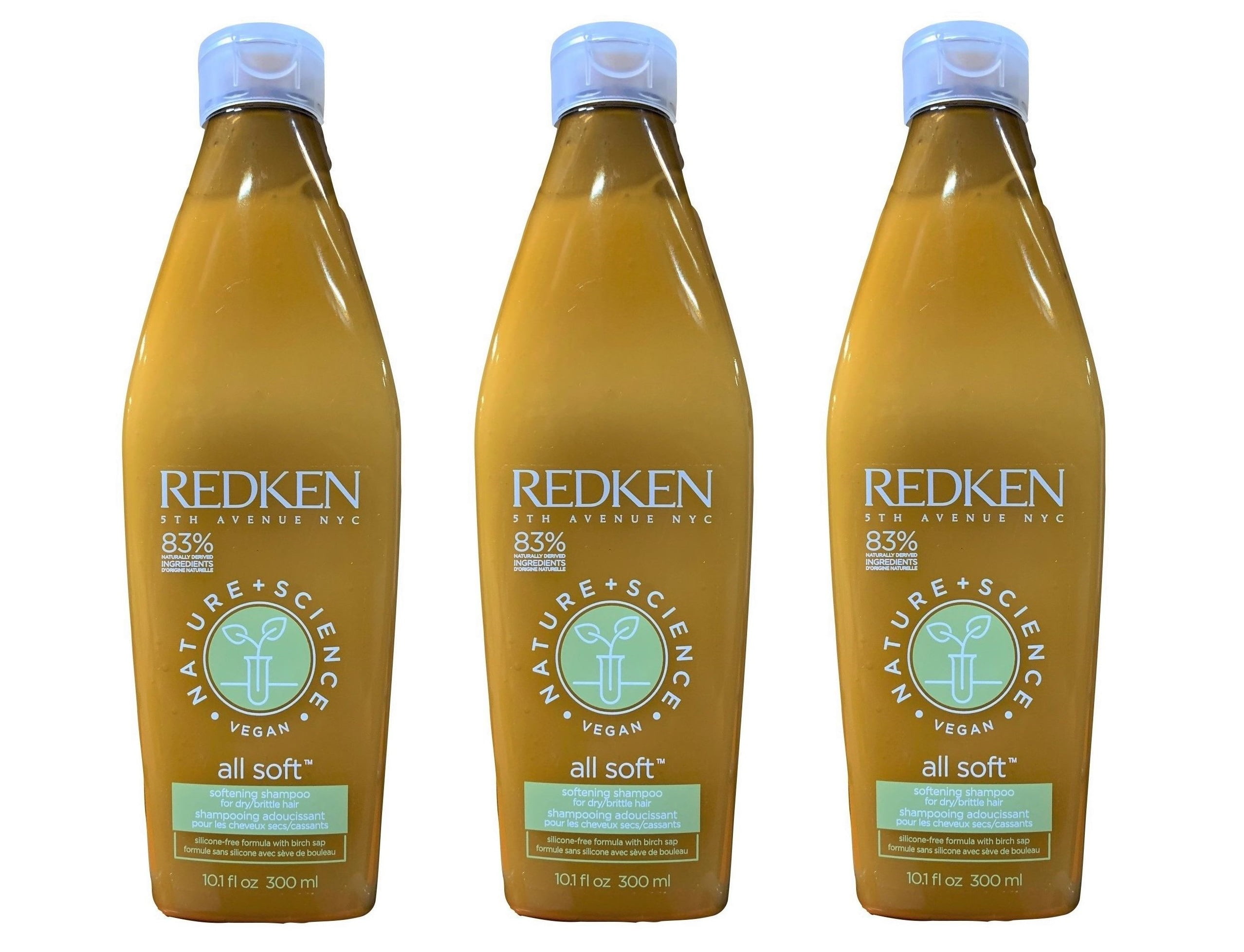 Redken Nature & Science All Soft Shampoo, 10.1oz (Pack of 3) - Walmart.com