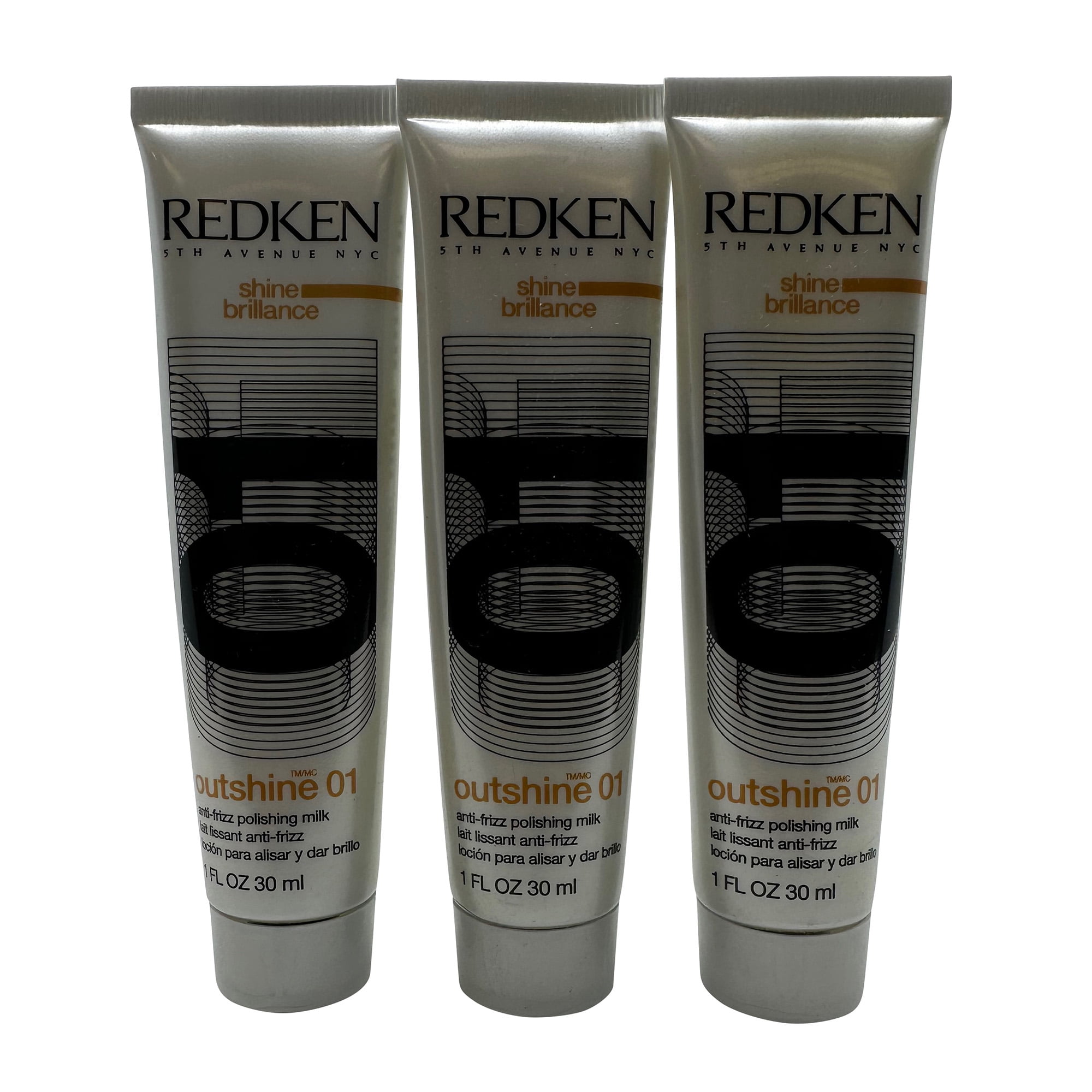 Redken Outshine 01, Anti Frizz Polishing Milk, Shine for Frizzy ...
