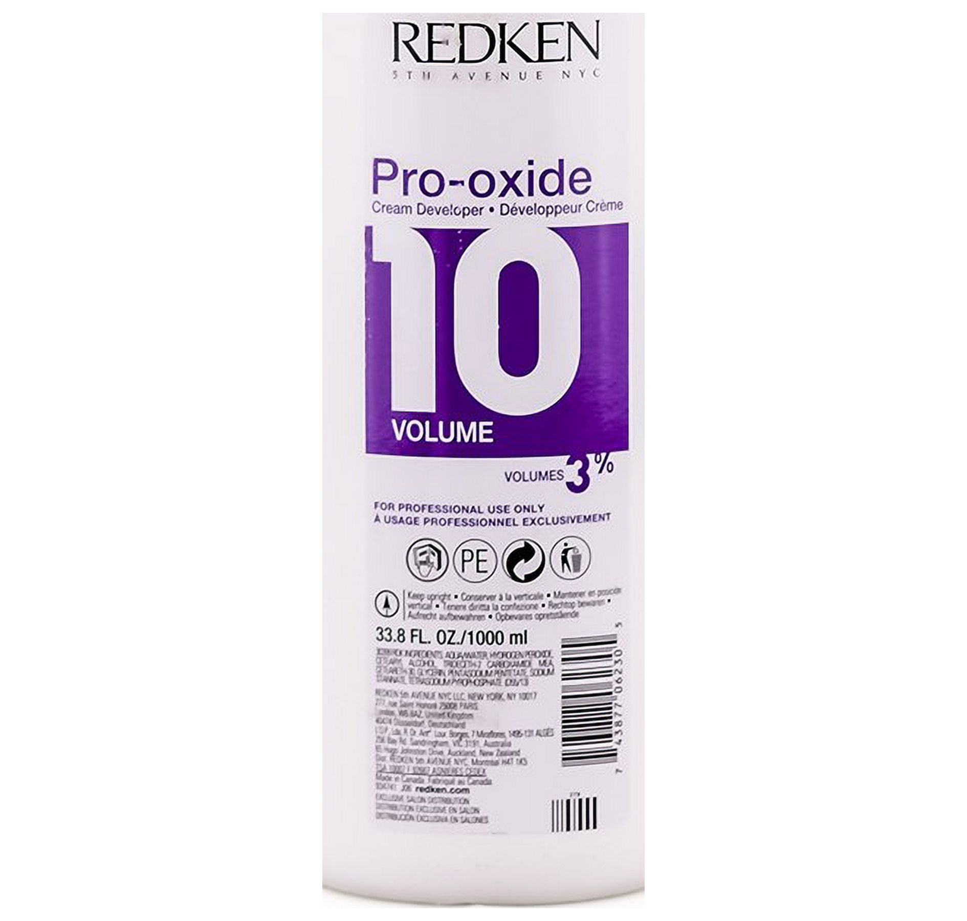 Redken PRO-OXIDE Cream Developer 10-Volume 33.8oz - Walmart.com