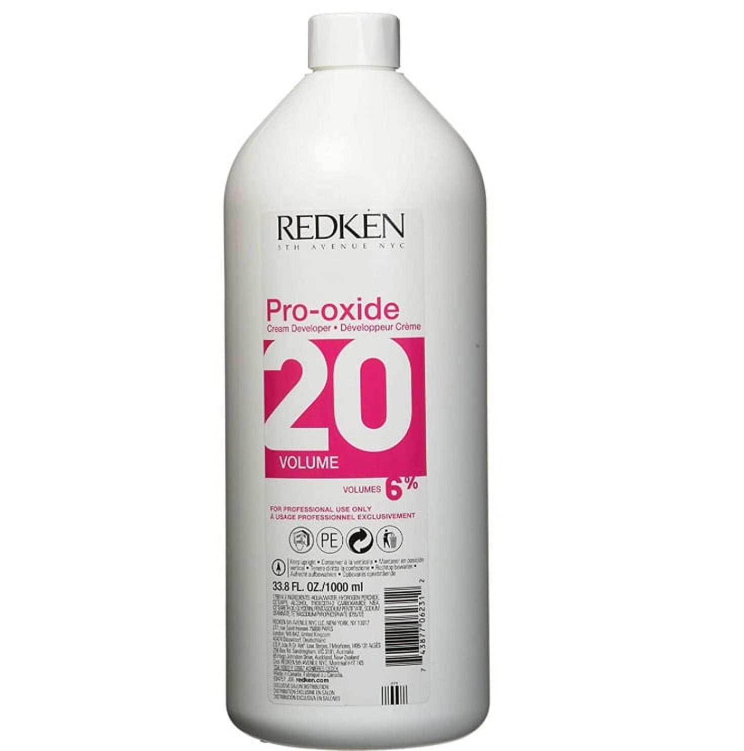 Redken Pro-Oxide Cream Developer, 20 Volume 6%, Unisex, 33.8 oz, For ...
