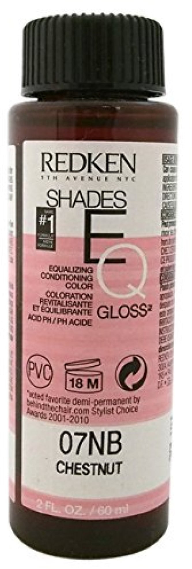 Redken Shades EQ Color Gloss Hair Color, [07NB ] Chestnut 2 oz (Pack of ...