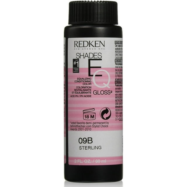 Redken Shades EQ Color Gloss Hair Color, [09B] Sterling 2 oz (Pack of 2 ...