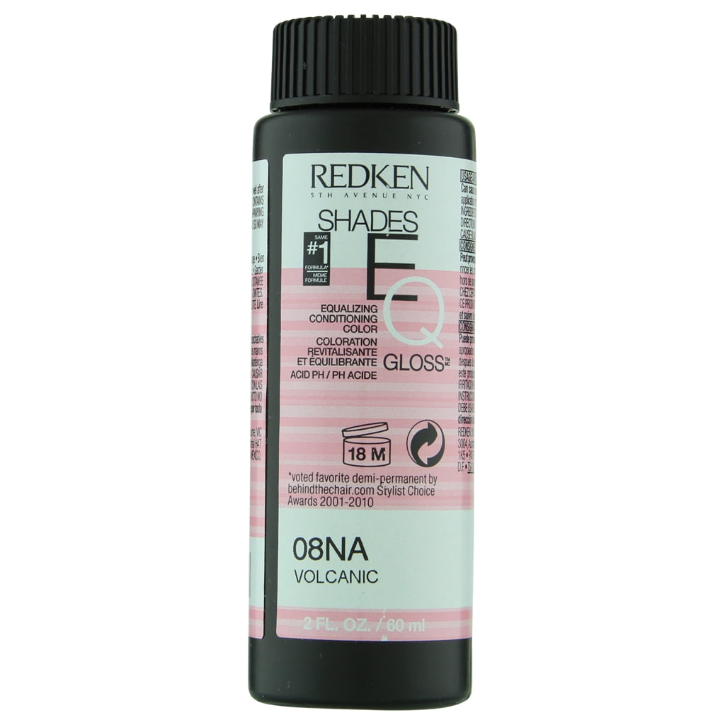 Redken Shades EQ Gloss - 08NA Volcanic, Demi-Permanent Hair Color ...