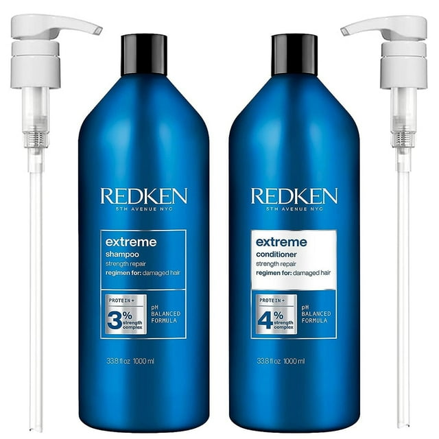 Redken Strength Repair Extreme Shampoo & Extreme Conditioner for ...