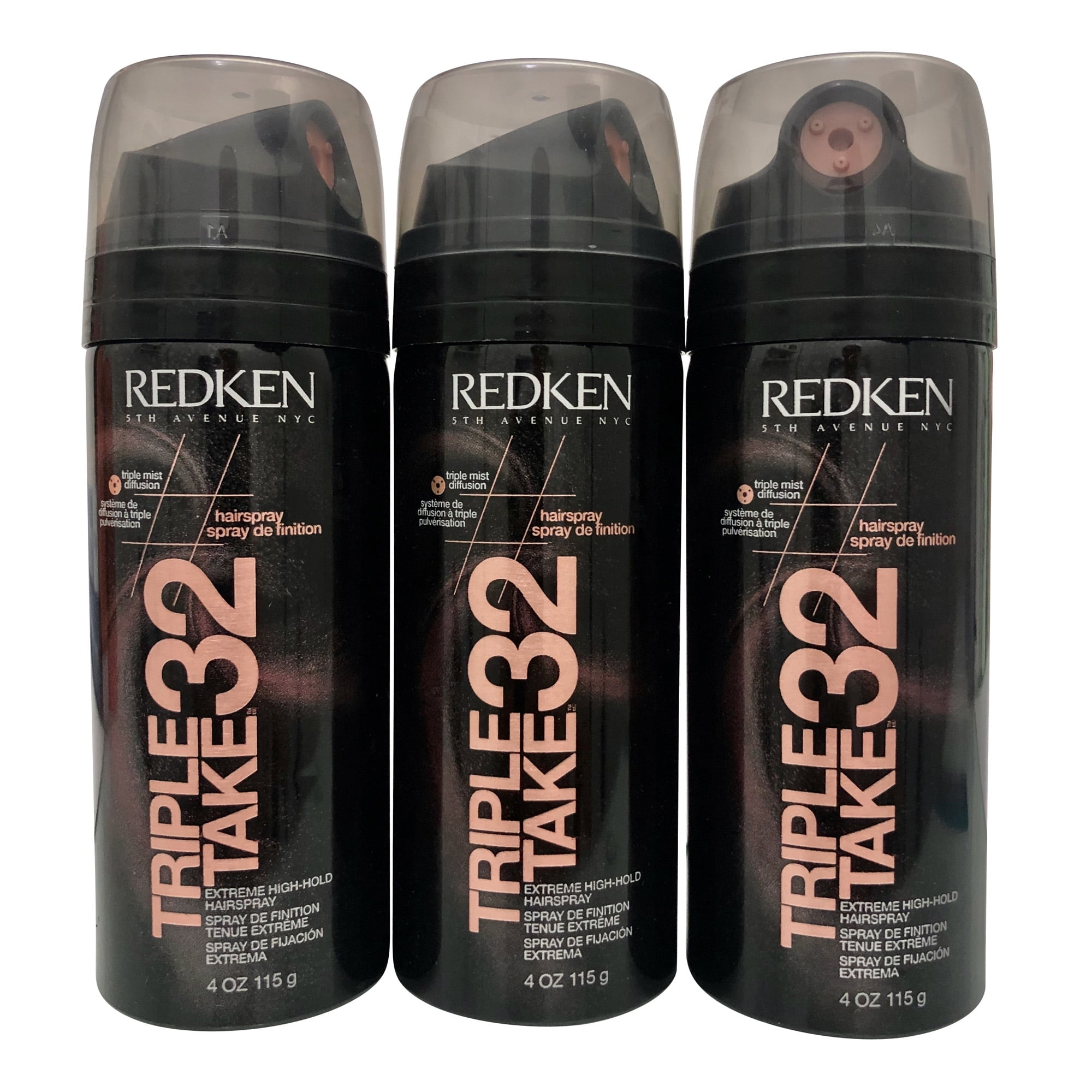 Redken Triple Take 32 Extreme High Hold Hairspray 4 Oz (Pack of 3 ...