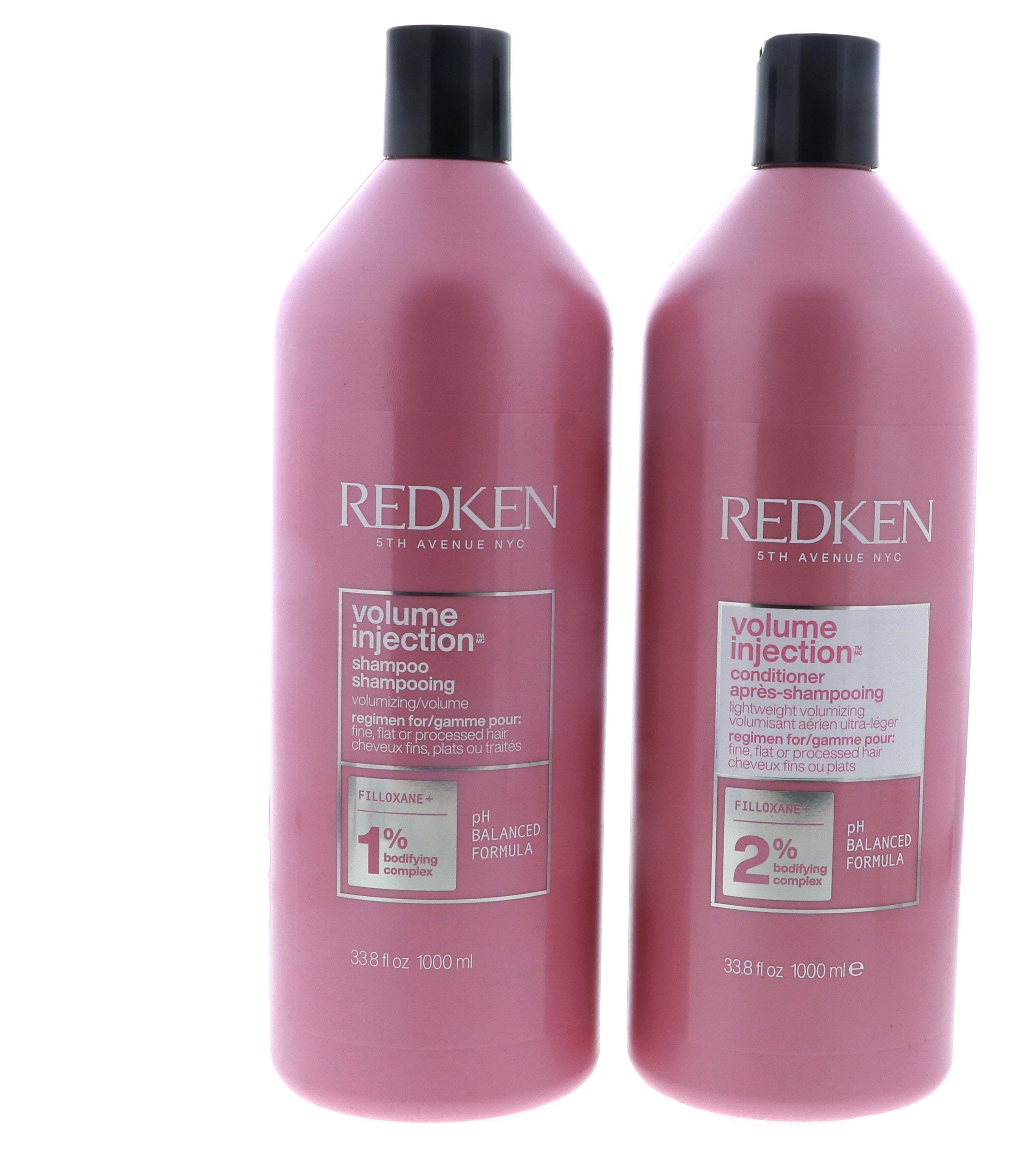 Redken Volume Injection Shampoo & Conditioner, Full Scalp Care, for All ...
