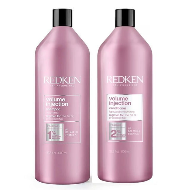 Redken Volume Injection Duo: Shampoo & Conditioner Set, 33 oz Each ...