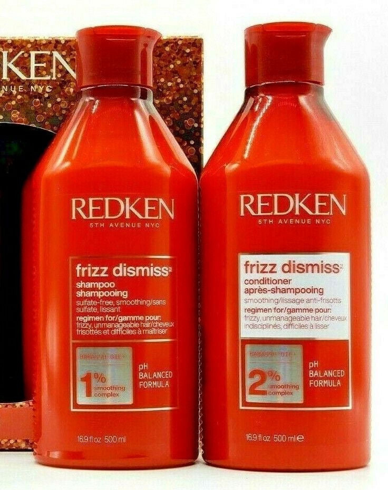 Redken Anti-Frizz Dismiss Shampoo & Conditioner 16.9oz for Soft Hair ...