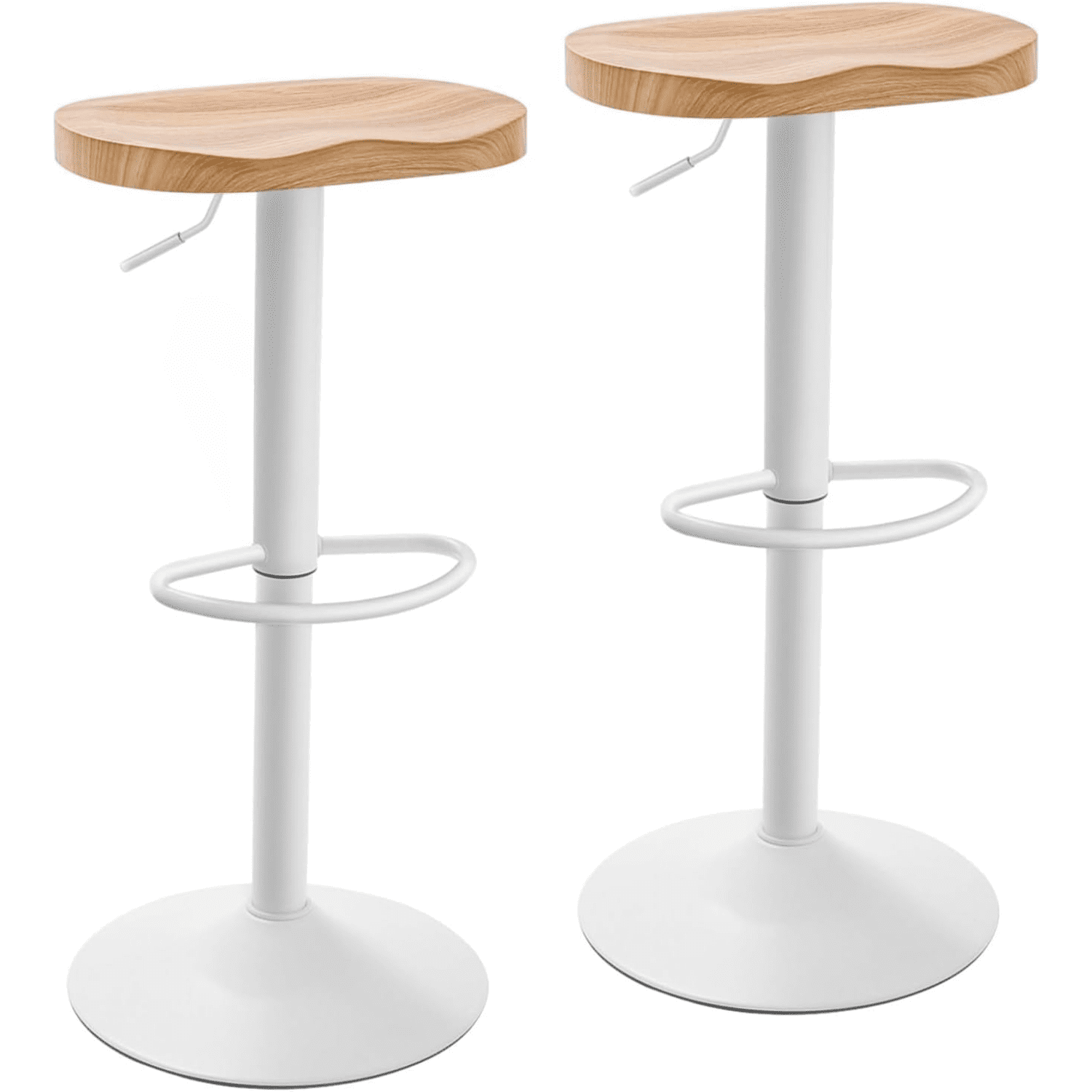 Redlife Bar Stools Wood Bar Stools Counter Height Saddle Seat Bar ...
