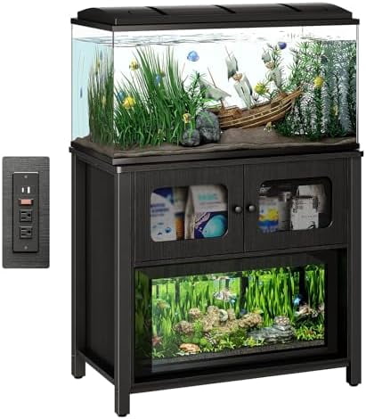 Redlife Fish Tank, 40 Gallon Tank Stand, 50 Aquarium Stand, Fish Tank ...