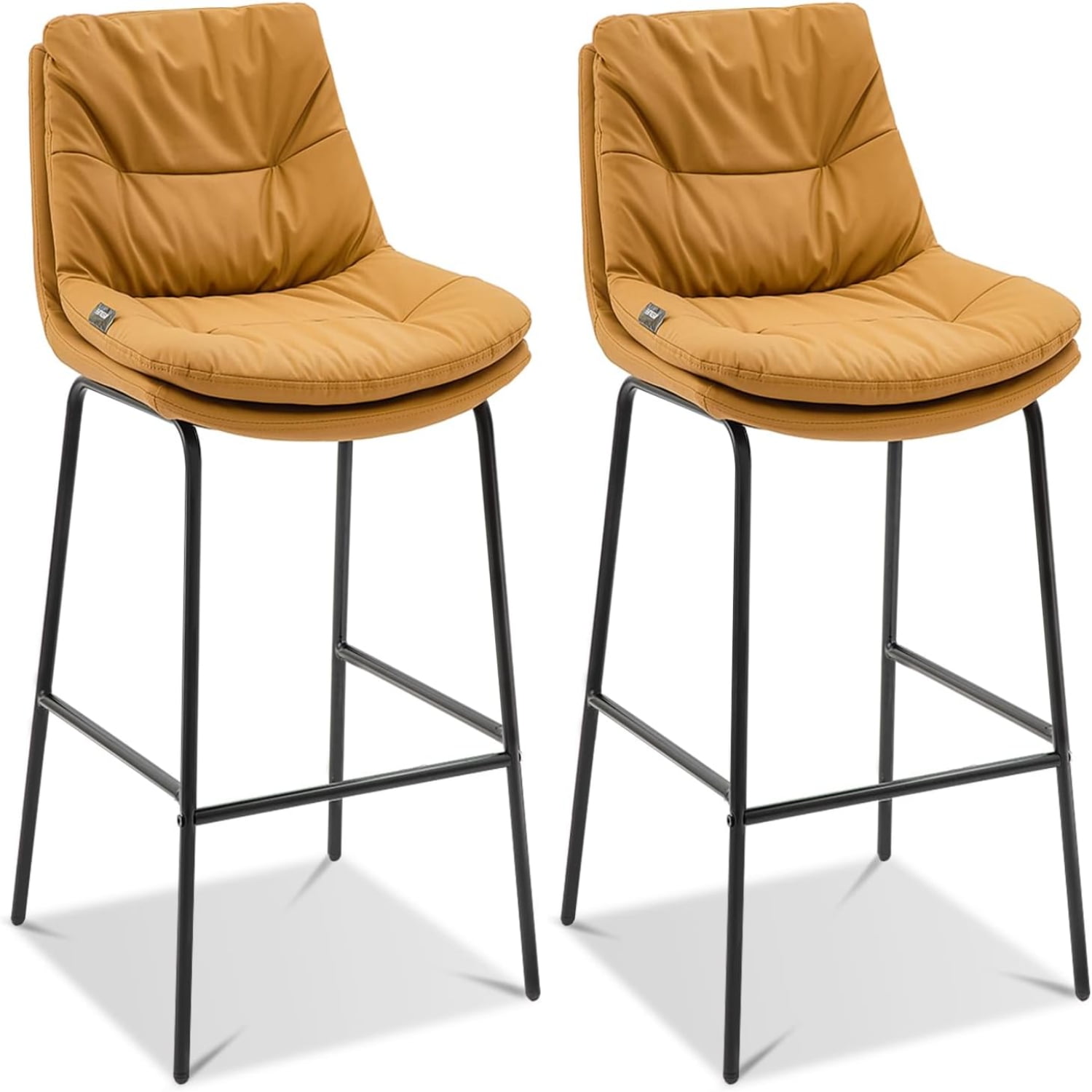 Redlife Modern Bar Stools Double-Layer Upholstered bar stools for ...