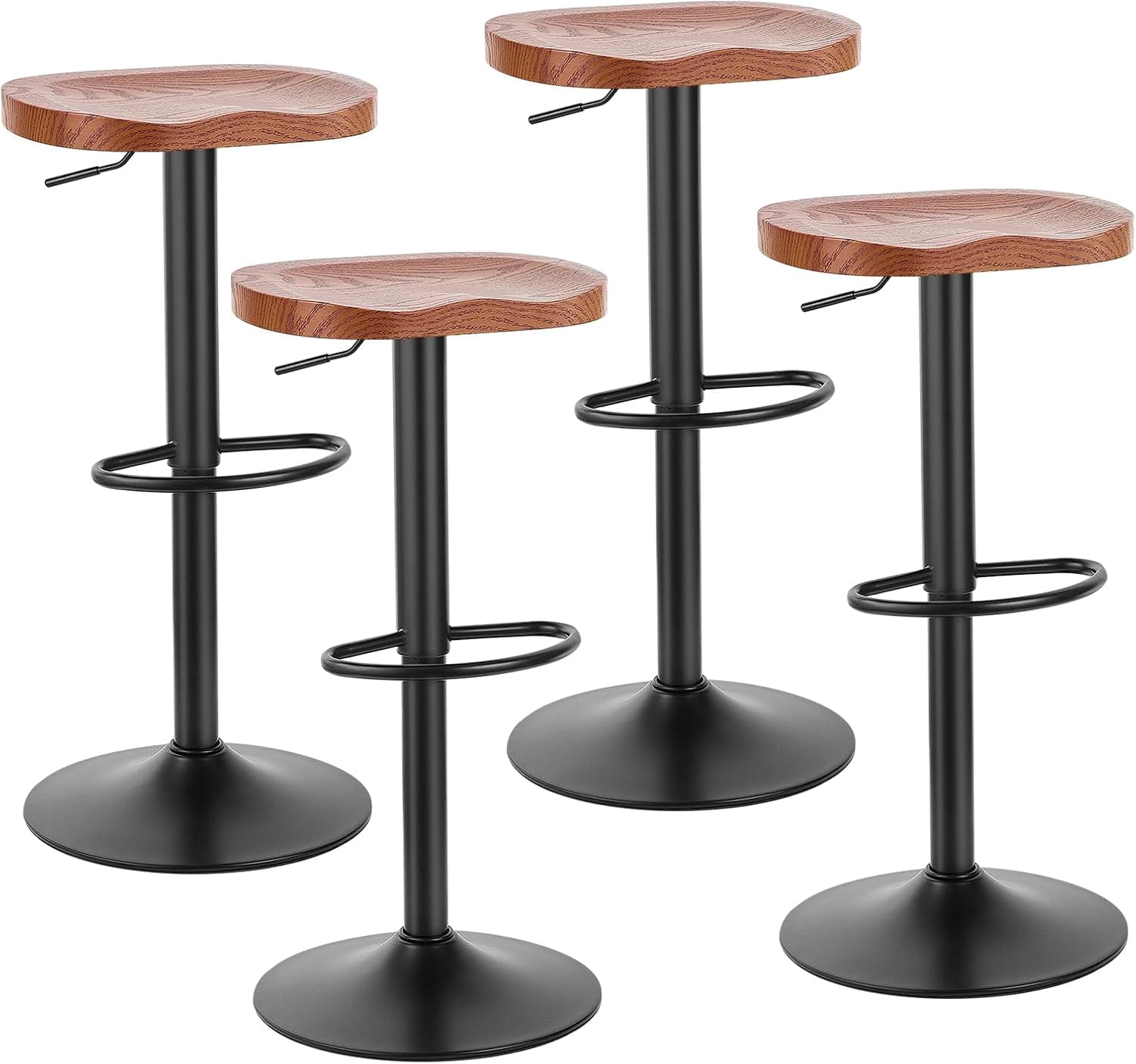 Redlife Modern Bar Stools Swivel Adjustable Height Bar Stool Counter ...