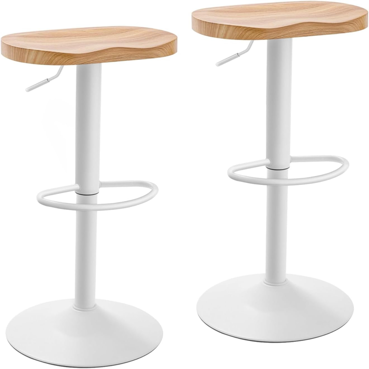 Redlife Modern Bar Stools Swivel Adjustable Height Bar Stool Counter ...