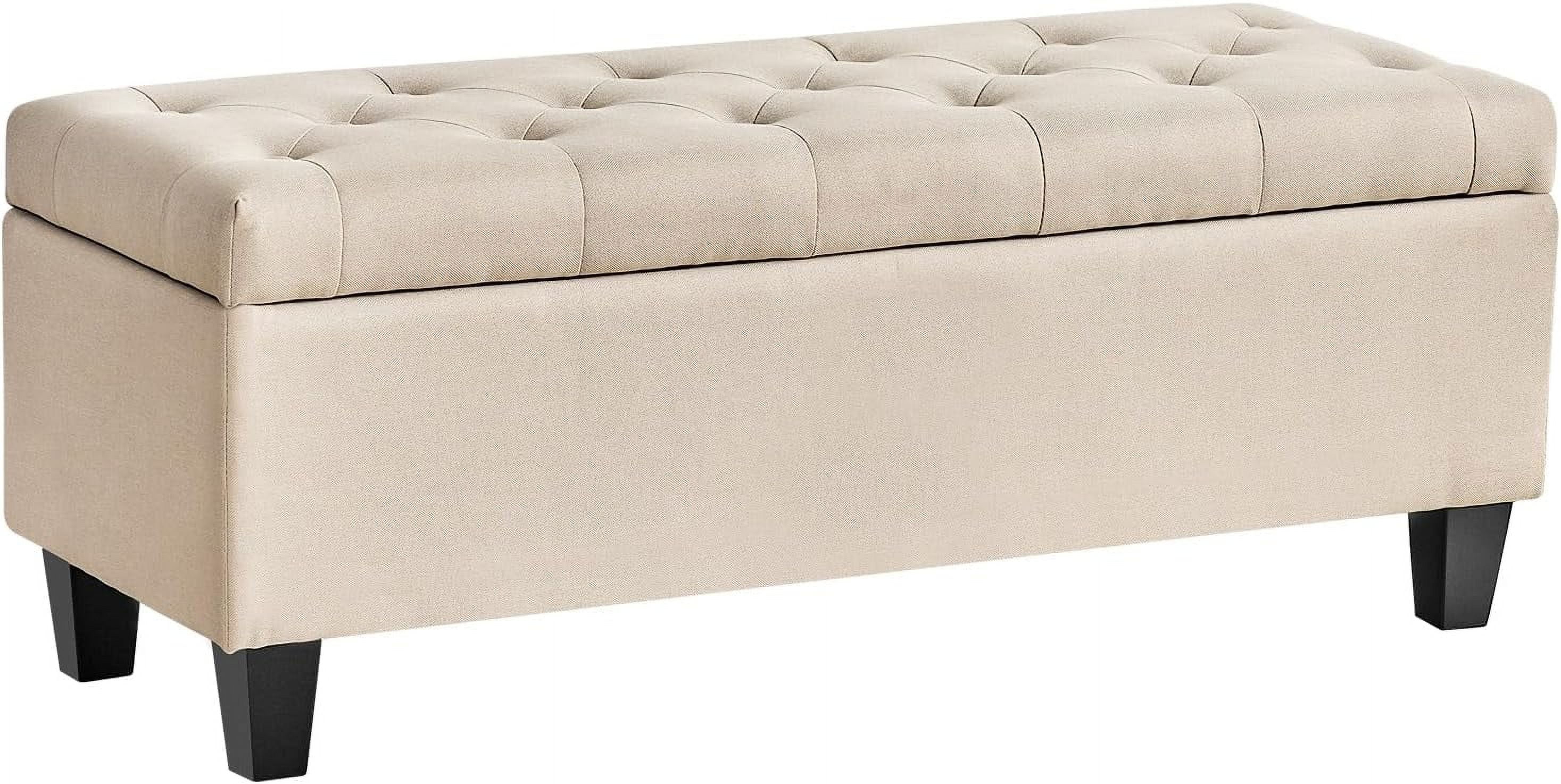 Redlife Storage Ottoman Bench, End of Bed Storage Bench, Button Tufted ...